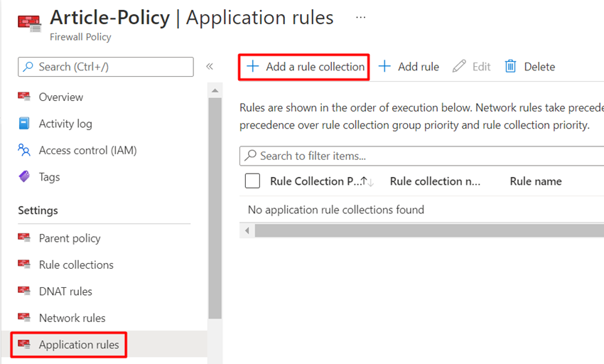 Configuring The Application Rules In Azure Firewall Configuring The Application Rules In Azure Firewall